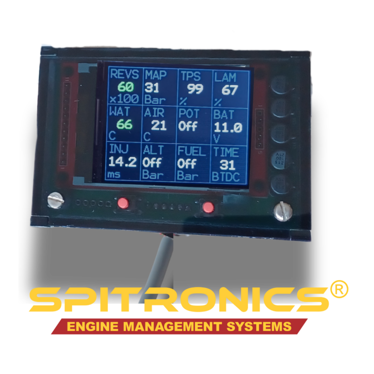 Dash Display Ver. 2 (Display only) Enclosure not included - Spitronics ...